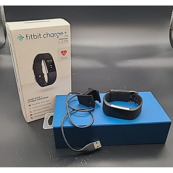 fitbit | Wearables | Fitbit Charge 2 Wristband Activity Tracker Large ...